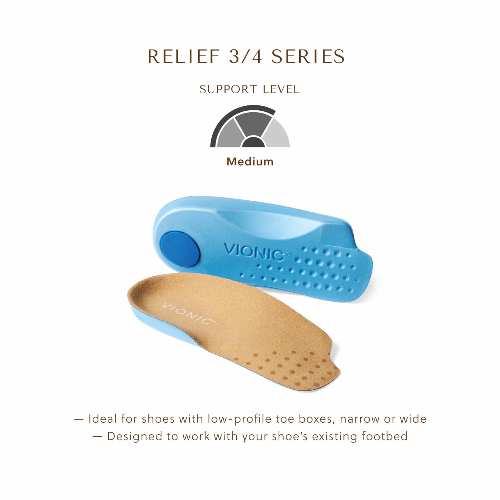 Vionic 3/4 Length Relief Insoles – Footwear Solutions